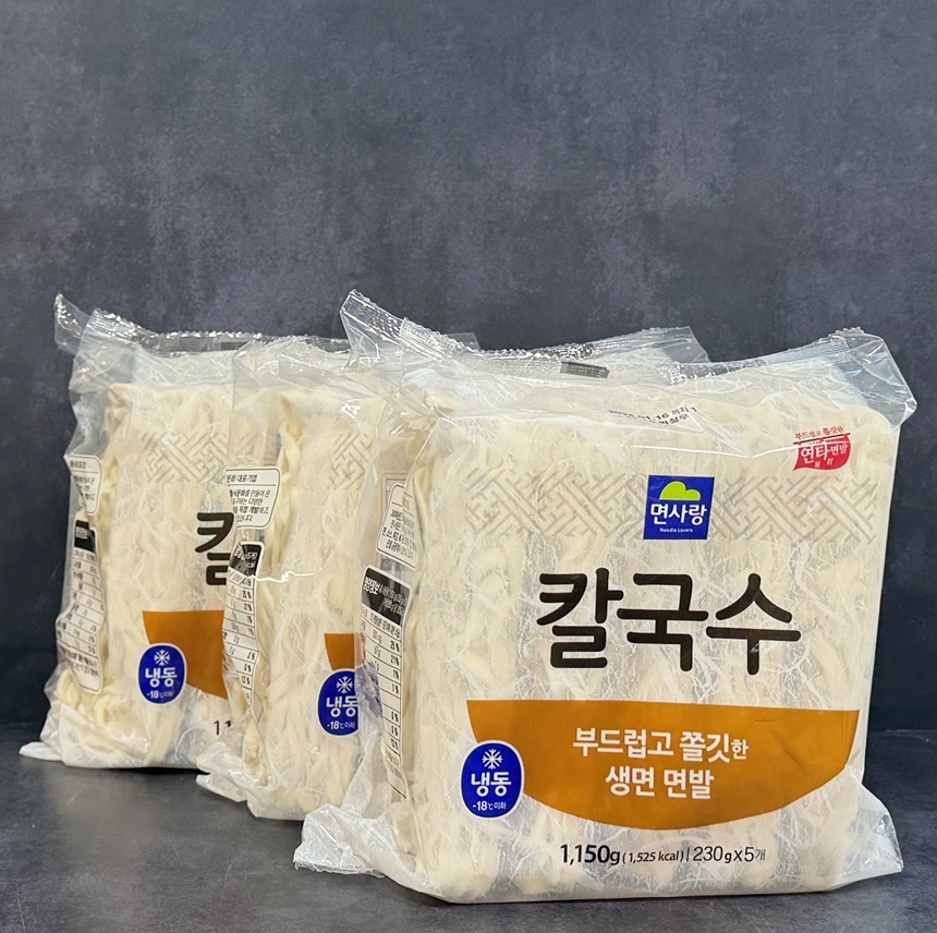 면사랑 냉동칼국수 1.15kg(230g x5개) x 8봉 대용량 - 최저가 사업자 식자재 | 식봄